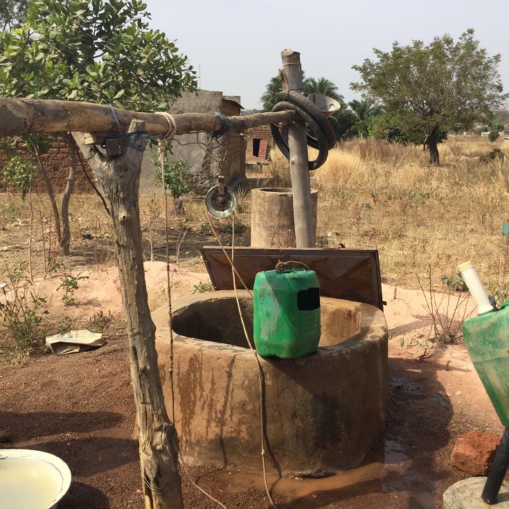 A suburb where people are using the open well - Myra's Wells
